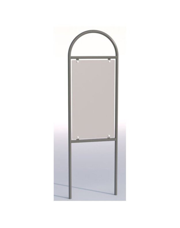 Informaciniai stendai ir ženklaiŠiukšlių dėžės, dviračių stovai